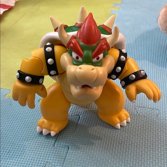 Nintendo | Toys | Posable Bowser Action Figure Yellow And Green | Poshmark